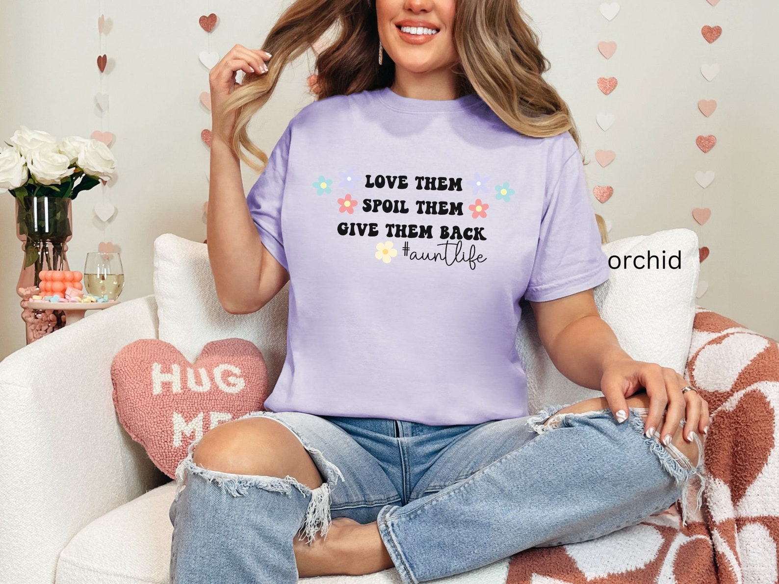 Comfort Colors® auntlife Aunt Comfort Color Shirt, Sister Birthday ...