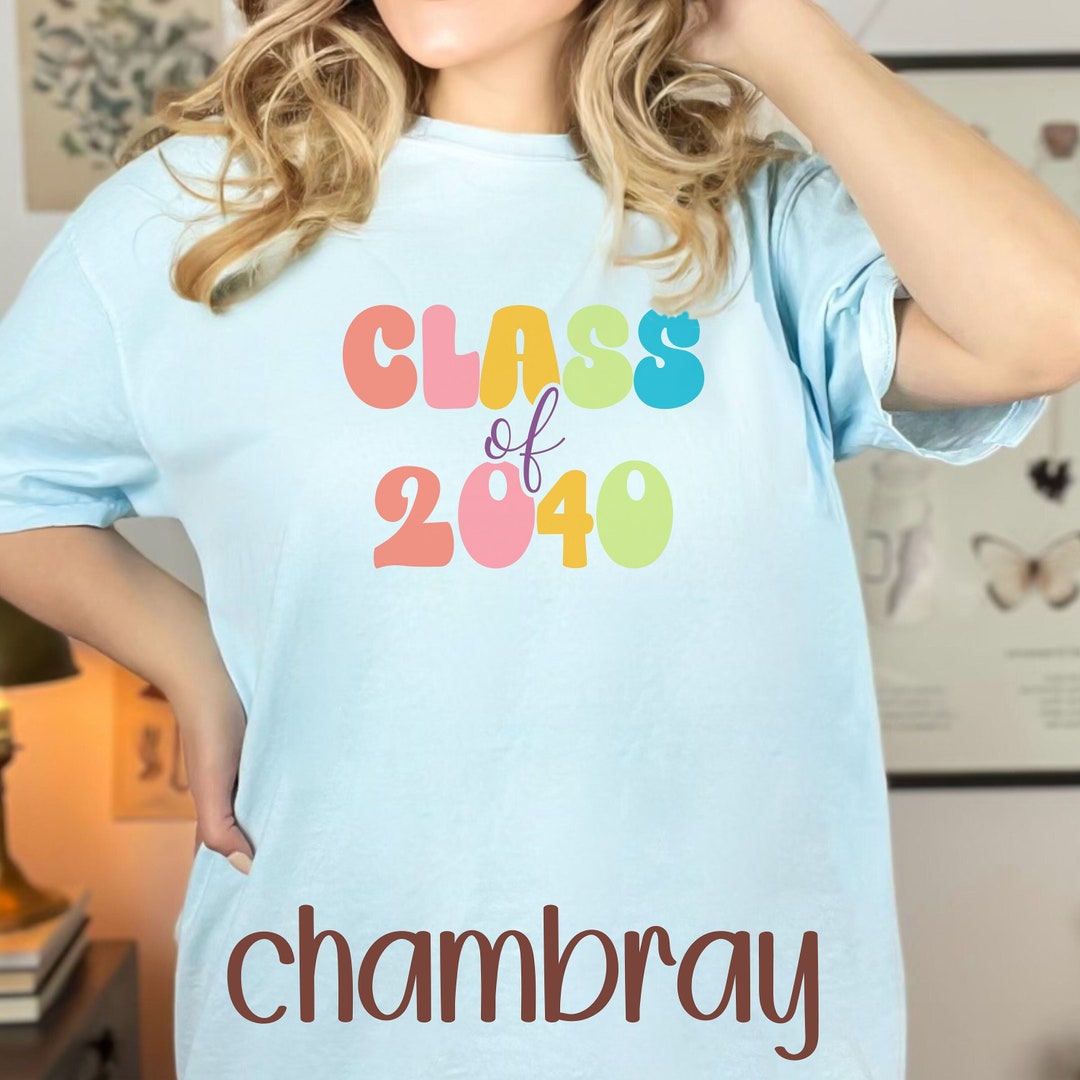 Class of 2040 T-shirt, Preschooler 2024 First Day of School Tee ...