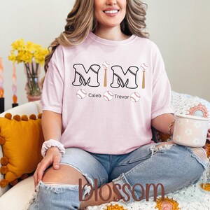 Personalized Comfort Colors® Baseball Mimi Shirt, Grandma Shirt, Mother ...