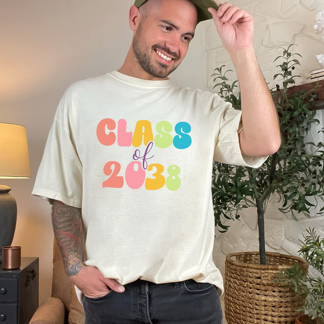 Class of 2038 T-shirt, Kindergarten 2025 First Day of School Tee ...