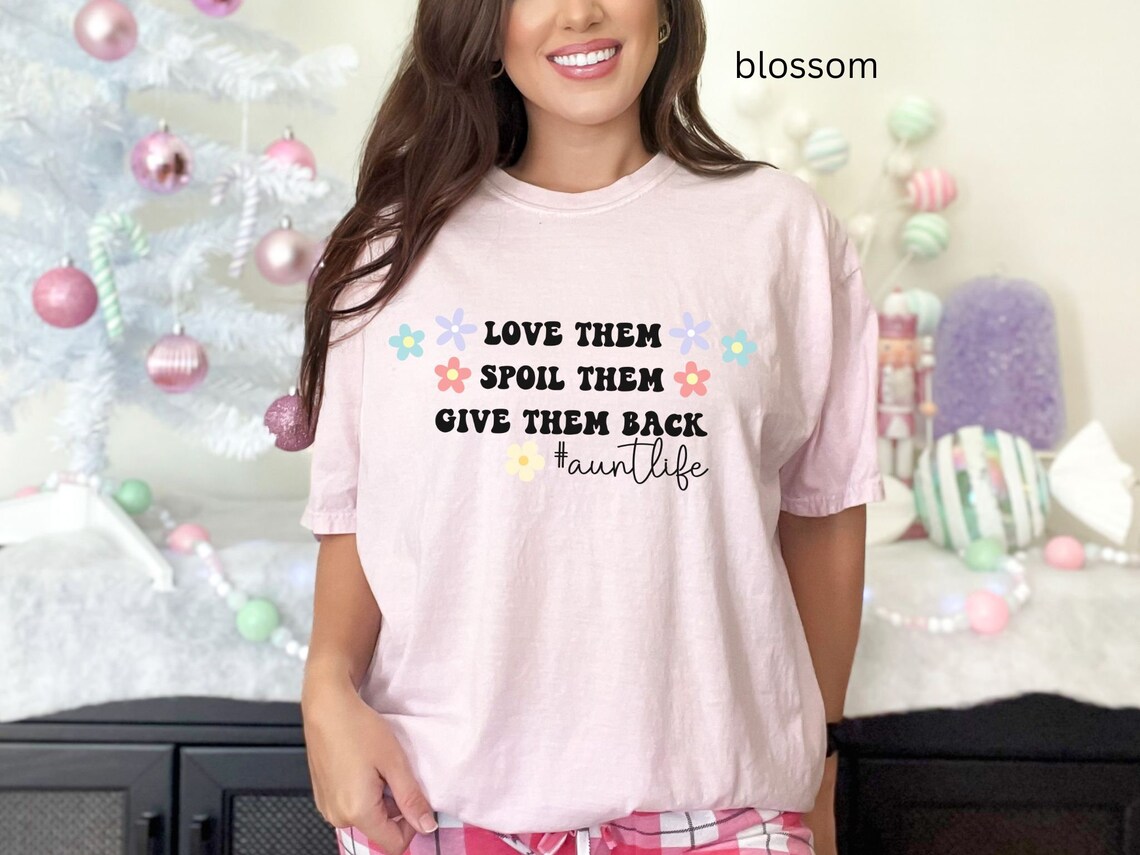 Comfort Colors® auntlife Aunt Comfort Color Shirt, Sister Birthday ...