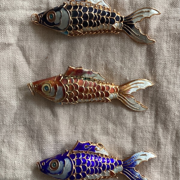 Enamel Fish - Etsy
