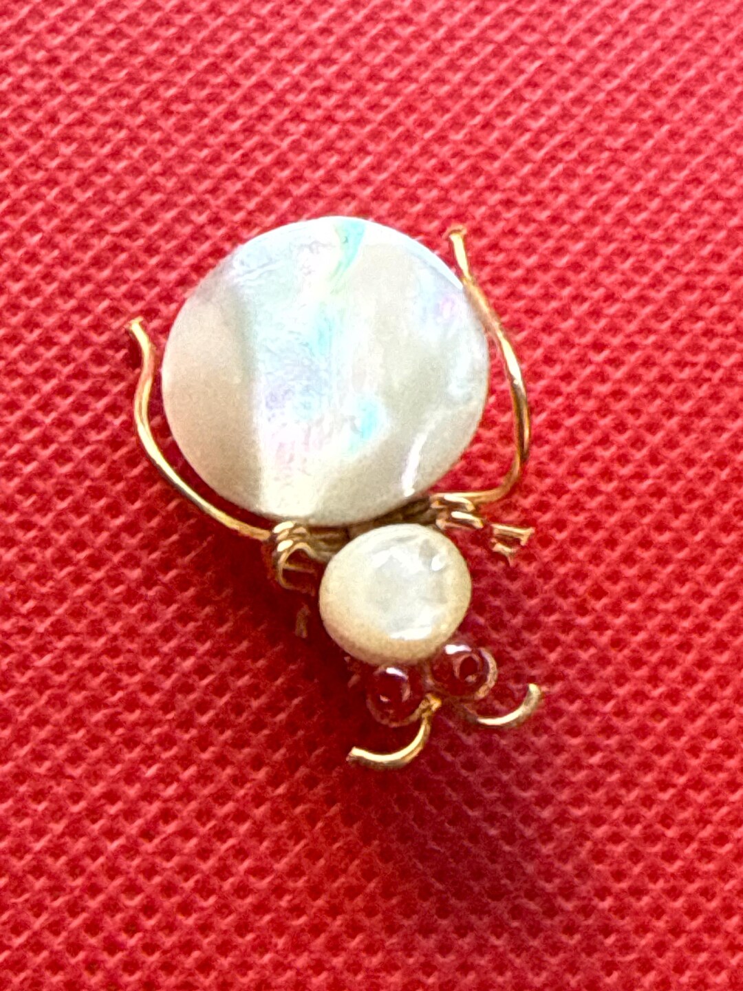Vintage 1960s Mother of Pearl Insect Brooch - NOS - Etsy