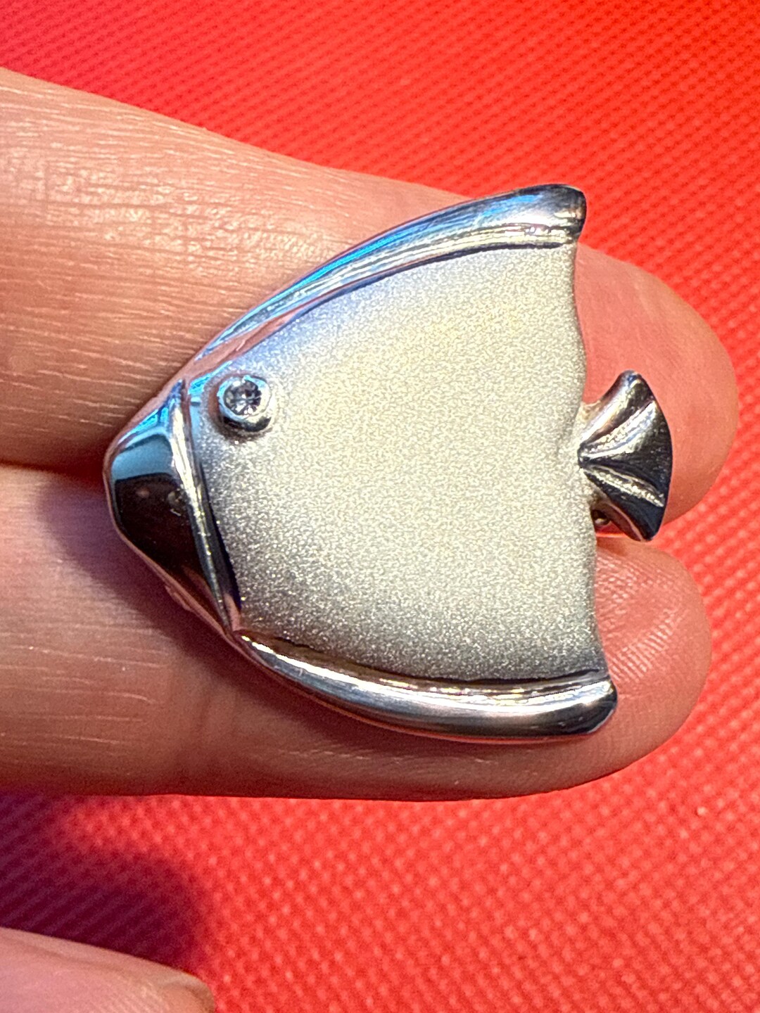 Vintage 1970s Italian Sterling Silver Angelfish Pin - NOS - Etsy
