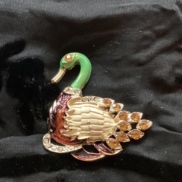 Duck Brooch - Etsy