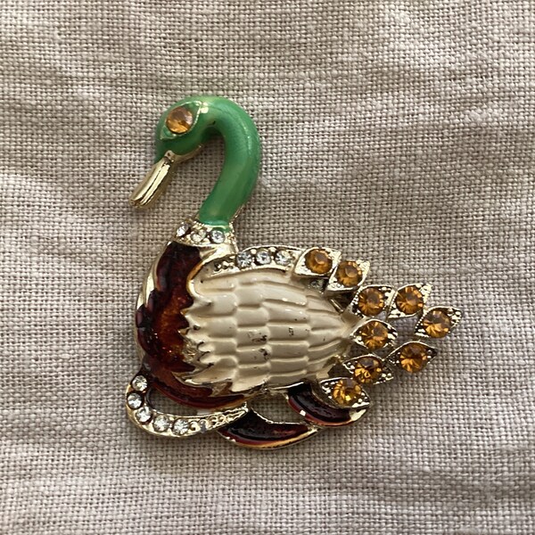 Duck Brooch - Etsy