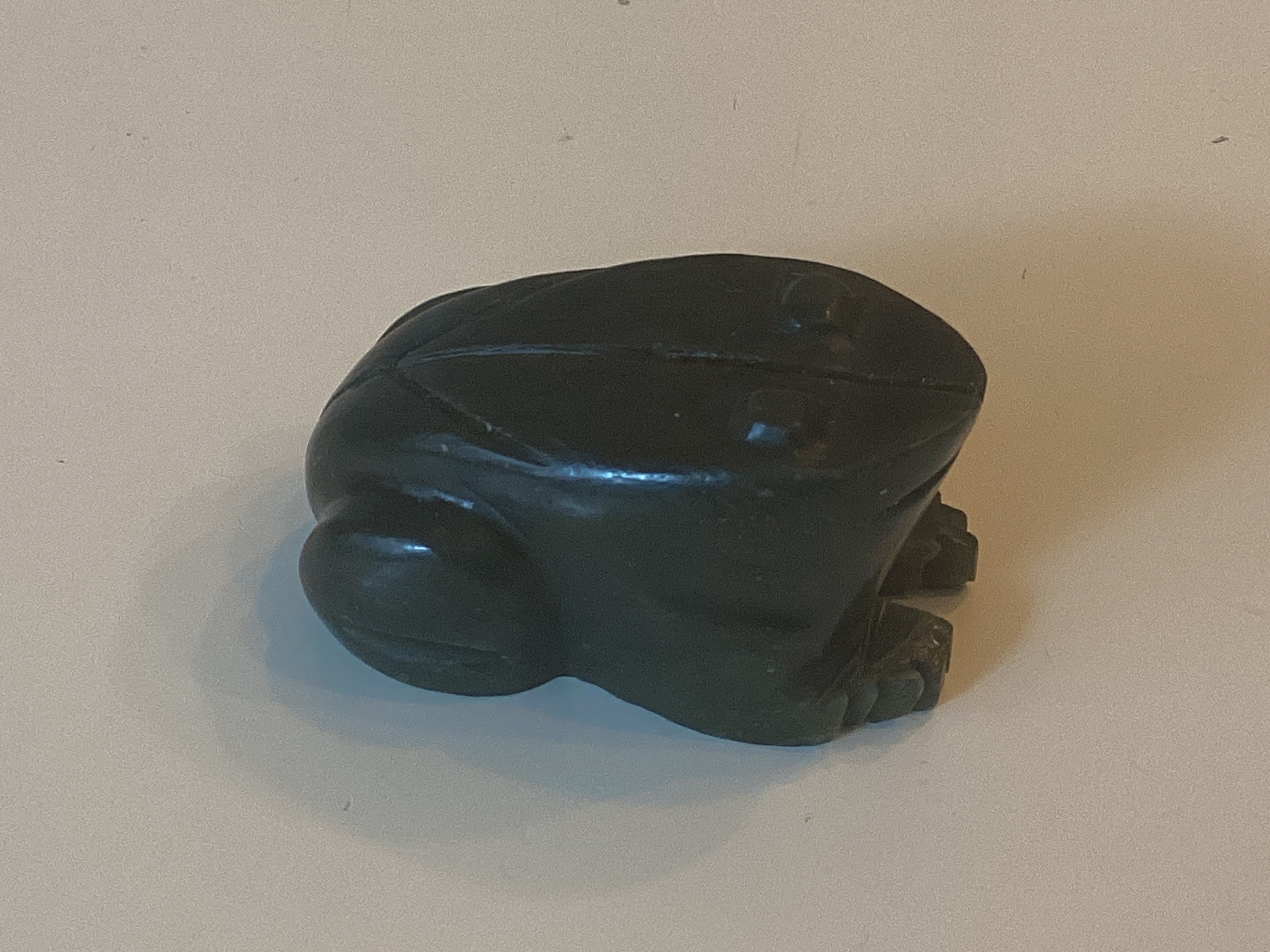 Vintage 1960s 2 Taiwanese Jade Frog Carving With Crooked, Wry Smile ...