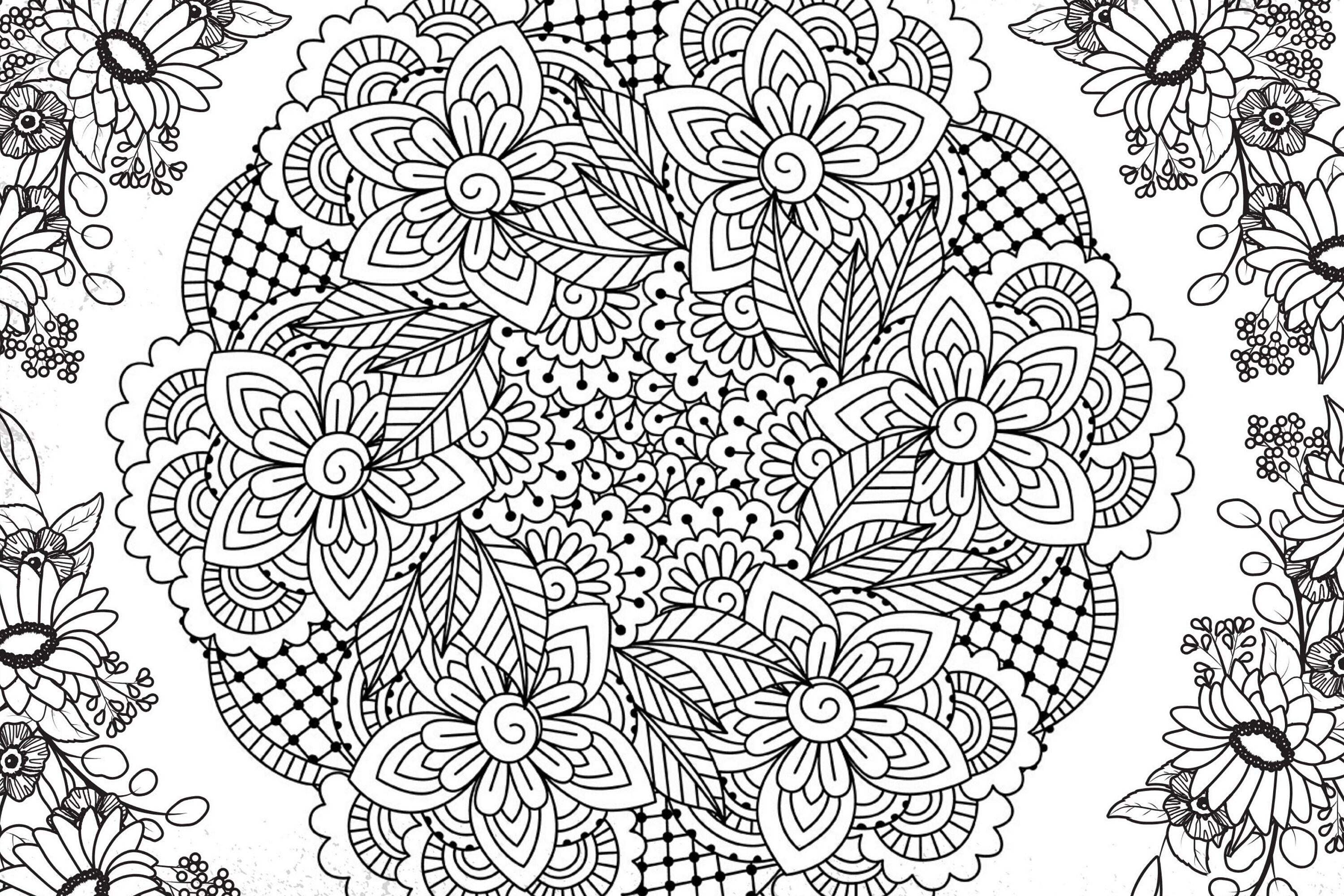 36x24 Giant Coloring Posters | Adults and Kids | High Quality Digital ...