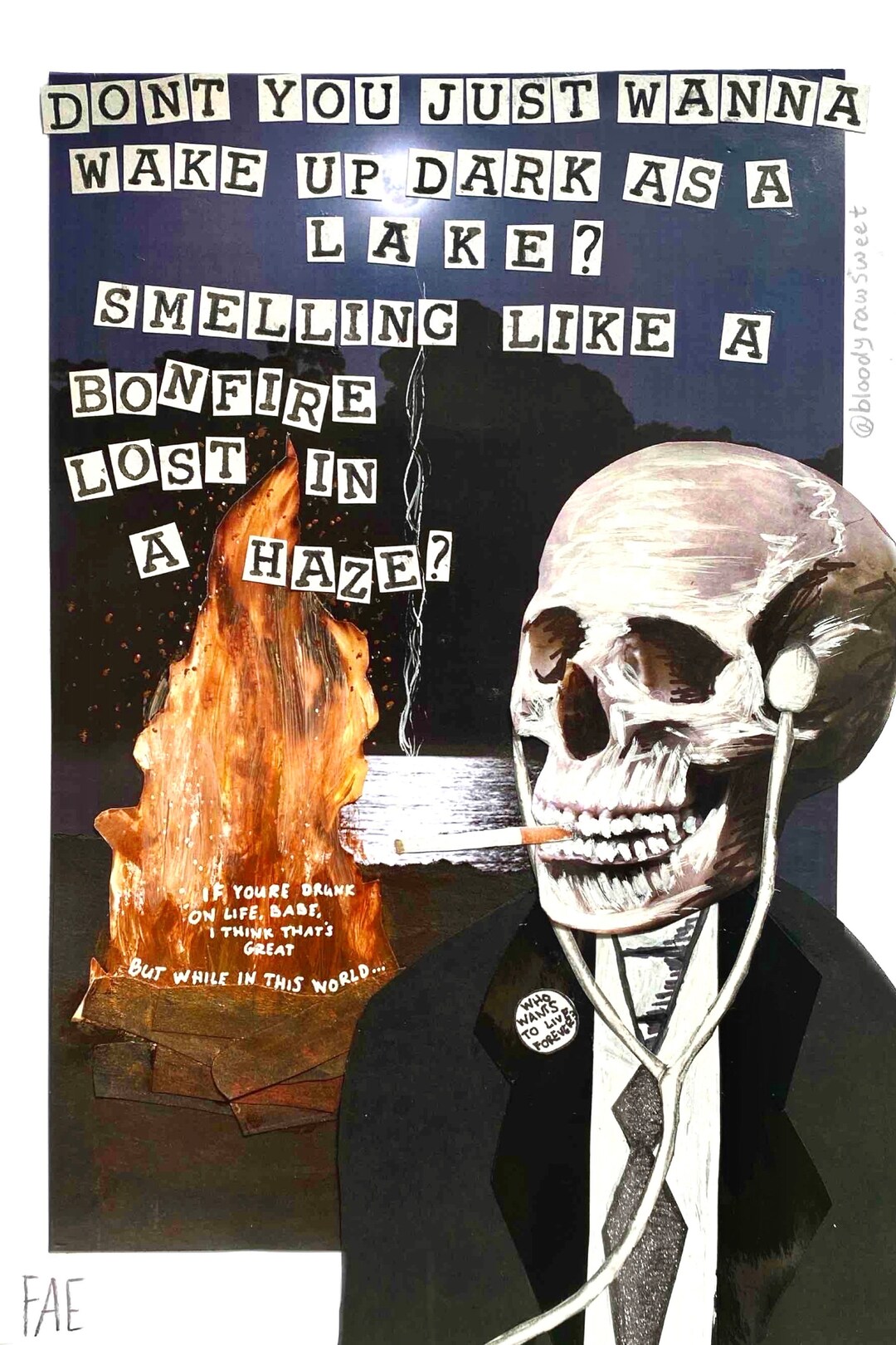 Hozier Lyrics Collage Too Sweet - Etsy