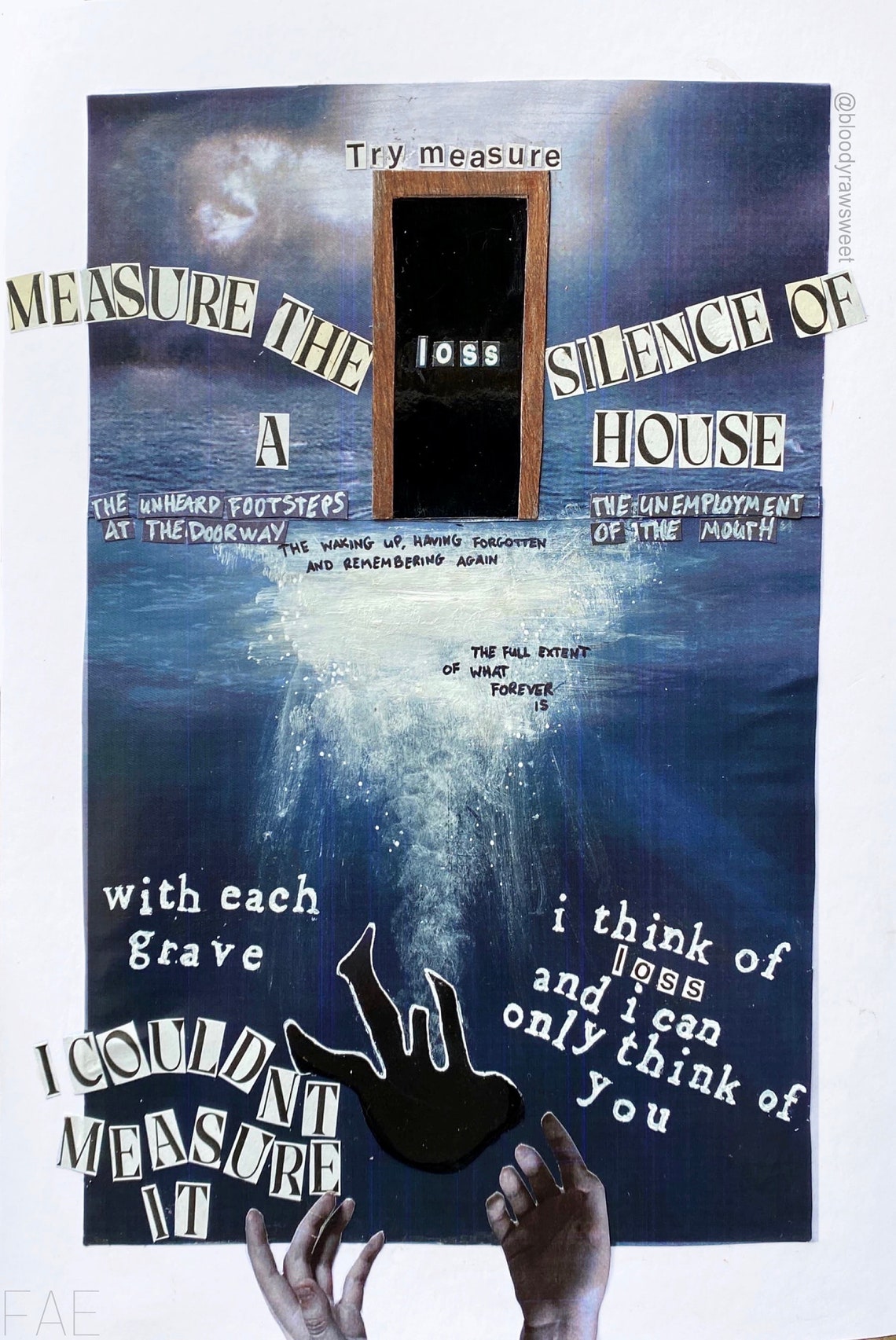 Hozier Lyrics Collage Through Me the Flood - Etsy