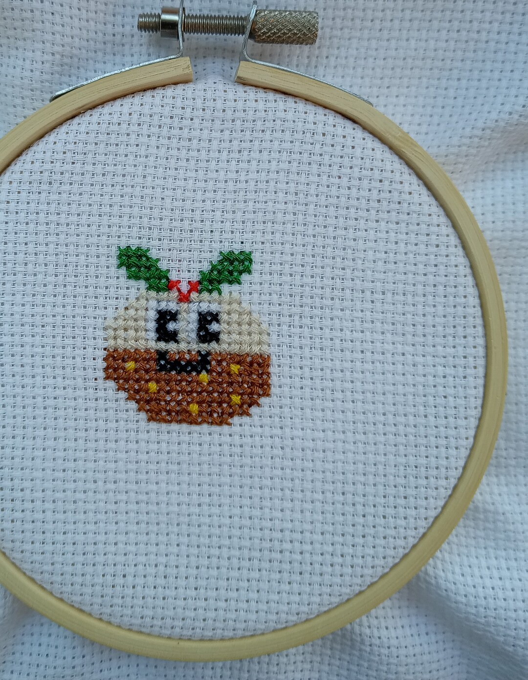 Fun Cross Stitch Pdf Pattern Festive Christmas Pudding With - Etsy