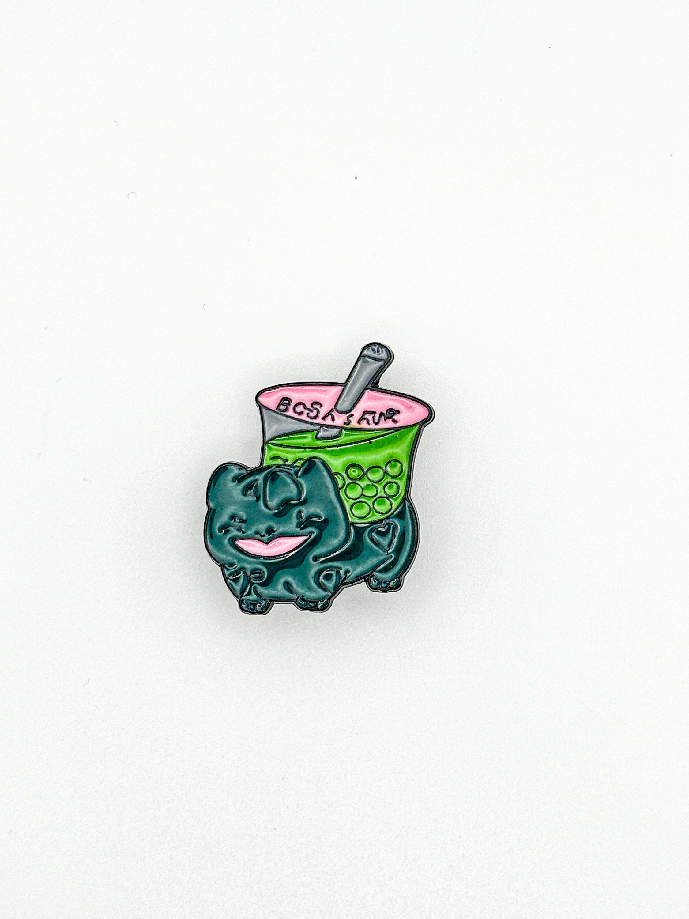 Bulbasaur Pokemon Bubble Tea Enamel Pin Badge Cute Anime Accessory Cute ...