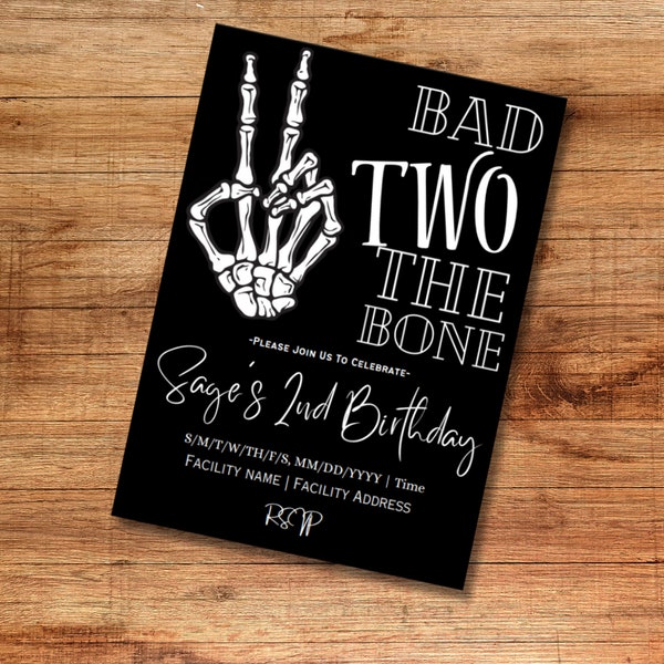 Bad Two the Bone Party Supplies - Etsy