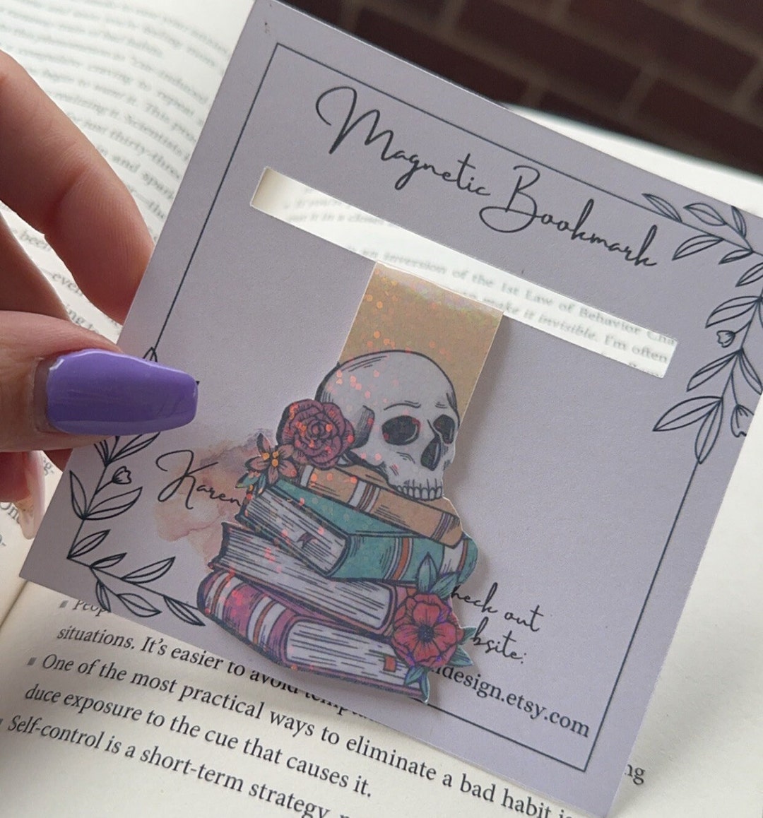Magnetic Bookmark - Etsy