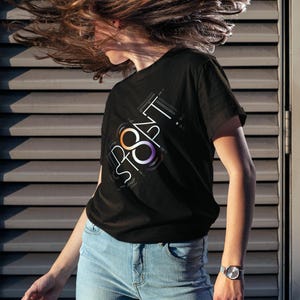 Don't Stop! Infinity Symbol T-shirt, Motivational Graphic Tee, Gradient ...