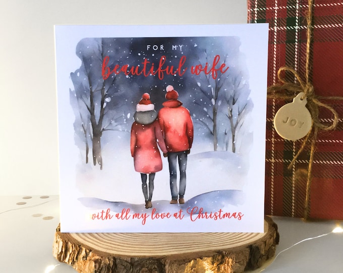 Christmas Card for Wife, for My Beautiful Wife With All My Love at ...