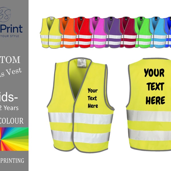 Personalised Kid Vis Vest - Etsy UK