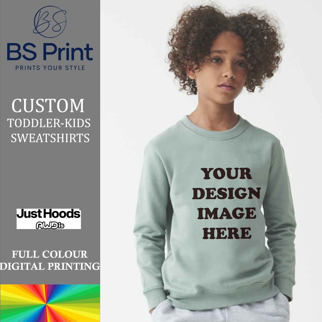 Custom Kids Sweatshirts, Personalised Children Pullovers, Photo & Text ...