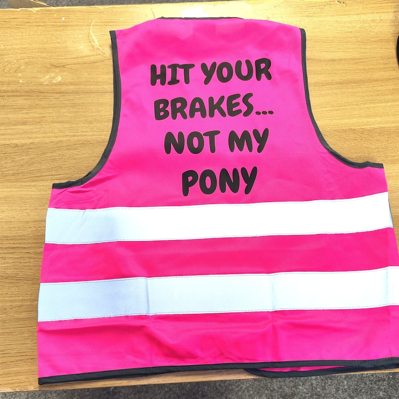 Children Custom Hi Vis Vest, Kids Personalized Hi Vis Vest, Visibility ...