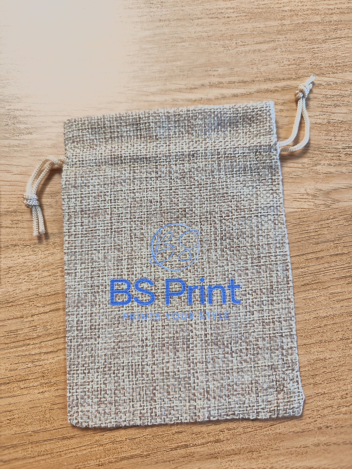 Personalized Burlap Bags, Mini Custom Printed Hessian Drawstring Bags ...