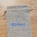 Personalized Burlap Bags, Mini Custom Printed Hessian Drawstring Bags ...