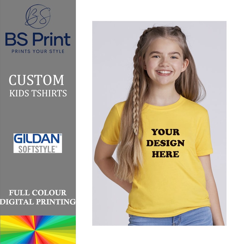 Custom Printed Youth Tshirt - Etsy UK
