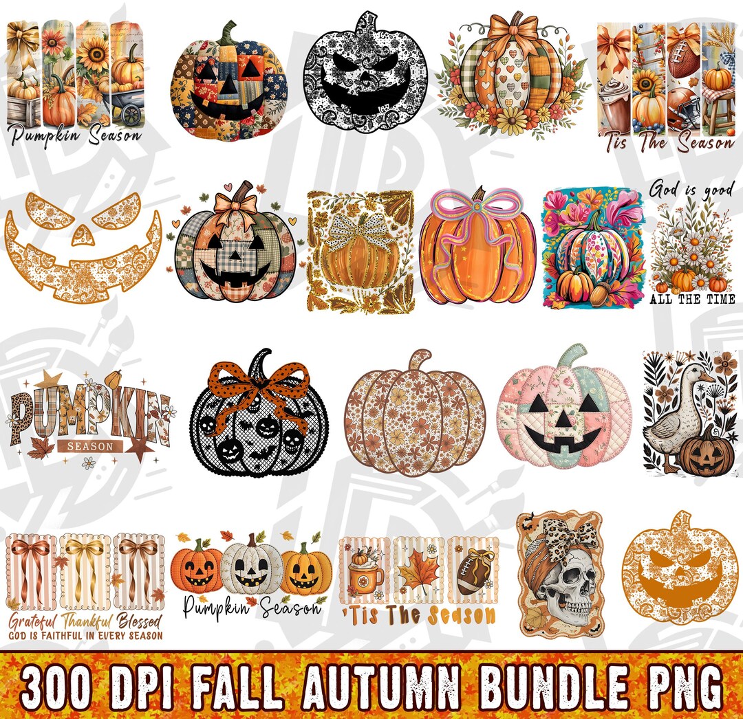 20 Fall Bundle Png, Fall Bundle Png, Autumn Bundle Png, Thanksgiving ...