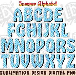 Summer Doodle Alphabet Bundle, Summer Life PNG, Sublimation Design ...