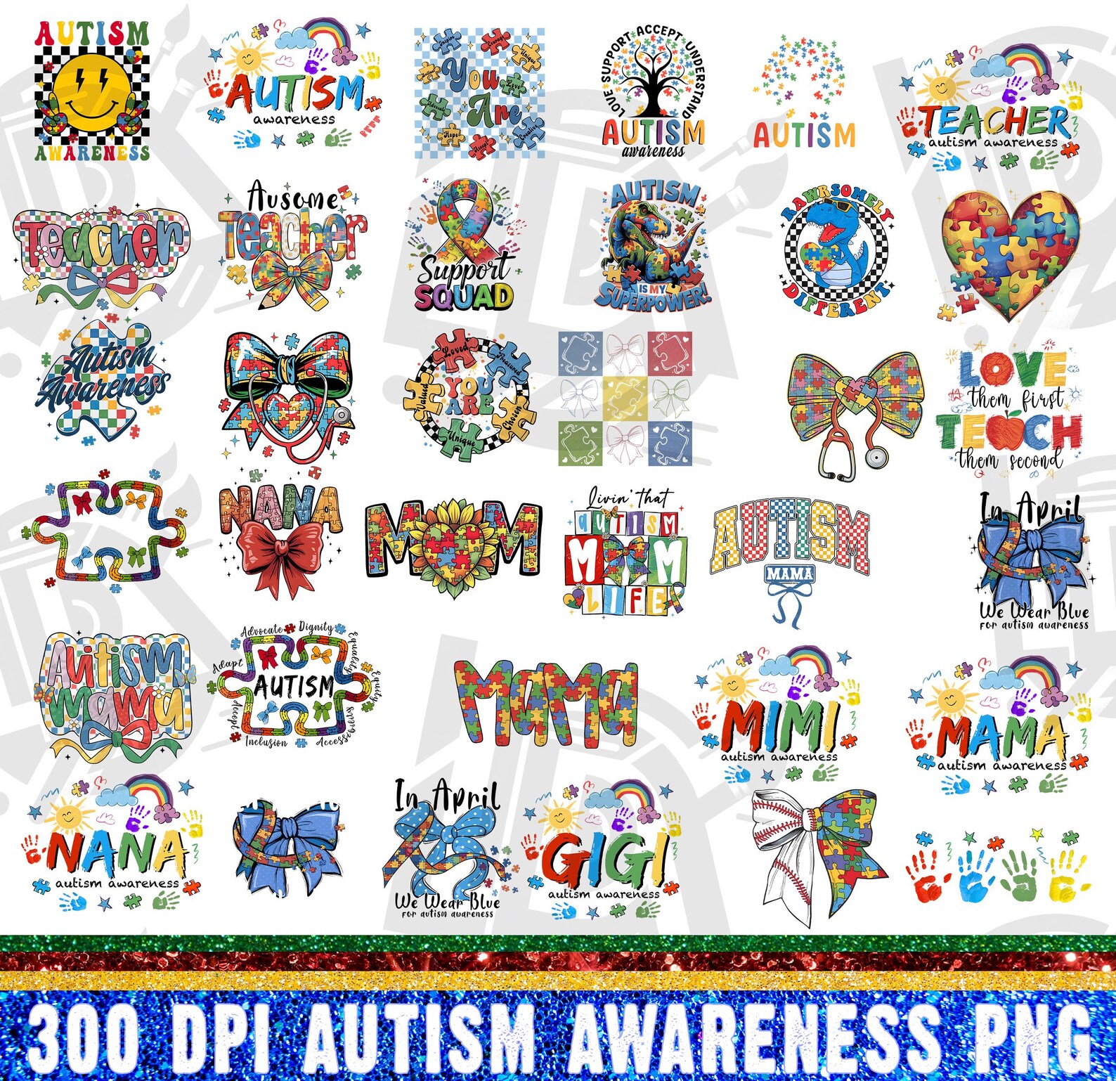 130+ Autism Bundle Png, Autism Bundle Png, Autism Puzzle Png ...