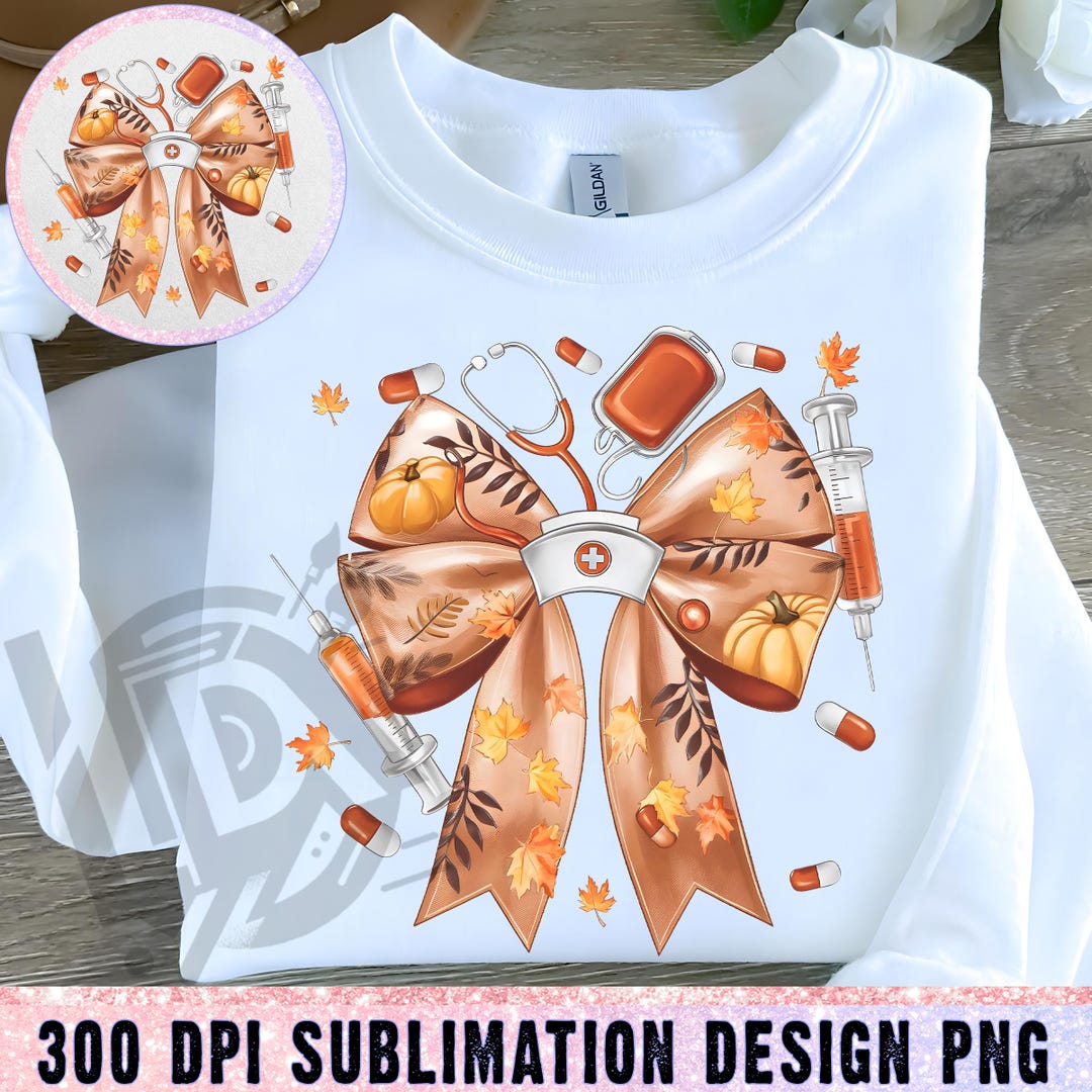Fall Nurse Png, Nursing Png, Nurse Pumpkins Png, Nurse Png, Sublimation ...