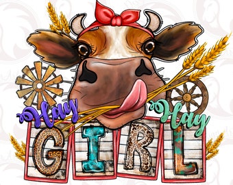 Hay Girl Hay Png, Western, Girl Png, Cow Png, Cowhide, Leopard ...