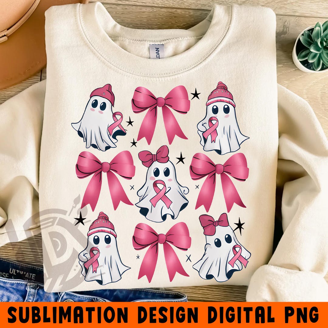 Breast Cancer Png, Breast Cancer Ghost Png, Coquette Bow Png, Breast ...