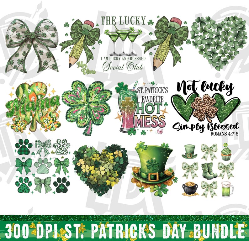 120+ St. Patrick's Day Bundle Png, St Patricks Day Png, Commercial Use ...