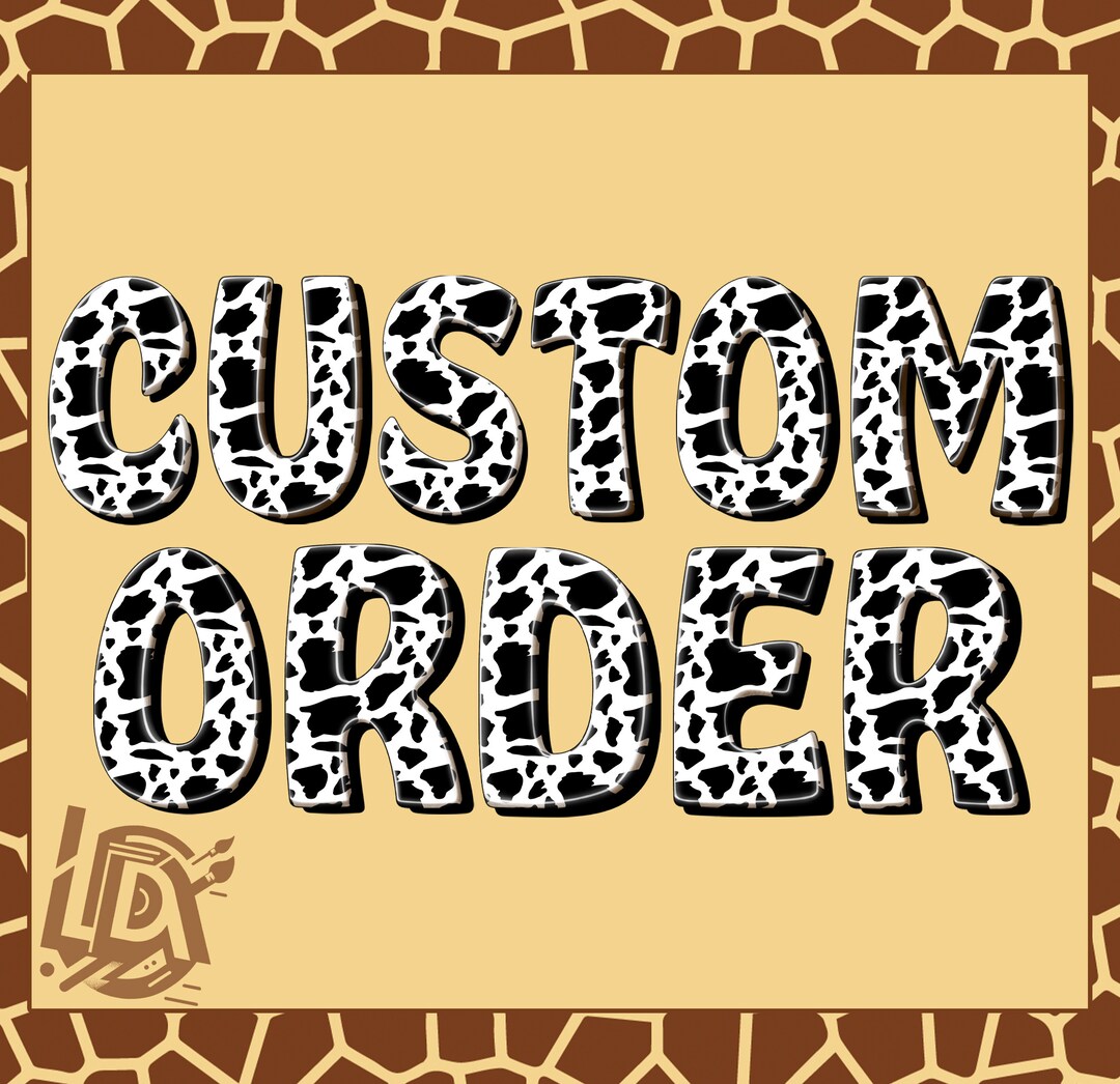 Custom Order Png, Custom Order Design Png, Digital Download ...