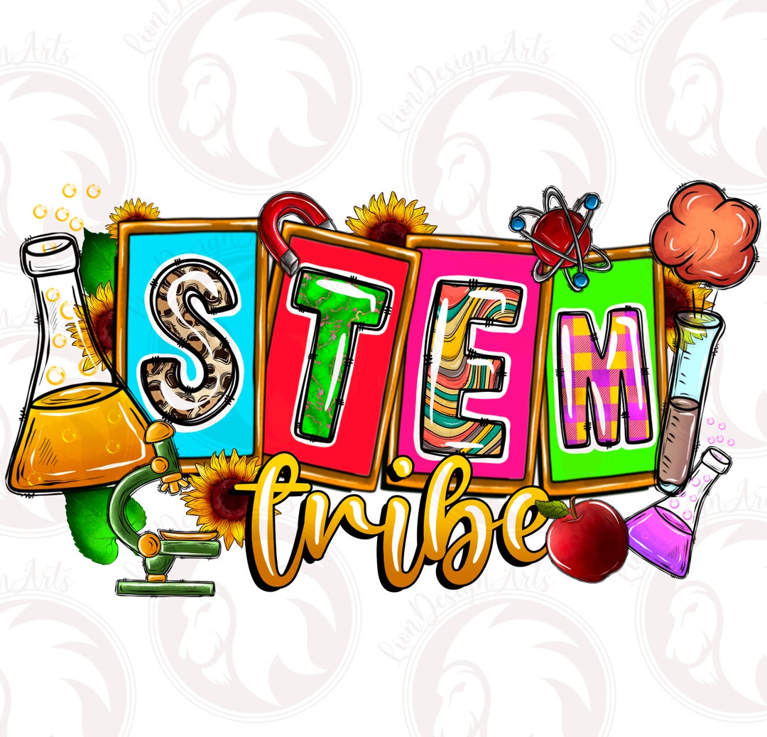 Buy Stem Tribe Png, STEM Teacher Png, Sublimation Design, STEM Squad ...