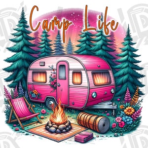 Camp Life PNG File, Camp PNG, Camping Design PNG, Caravan Png, Camp ...