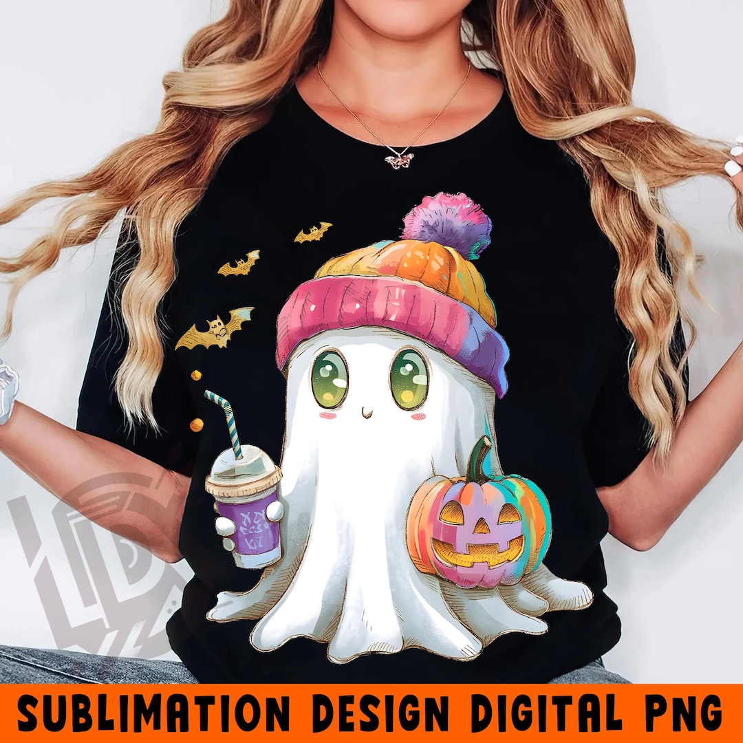 Disco Iridescent Ghost Png, Sublimation PNG, Cute Disco Ghost PNG ...