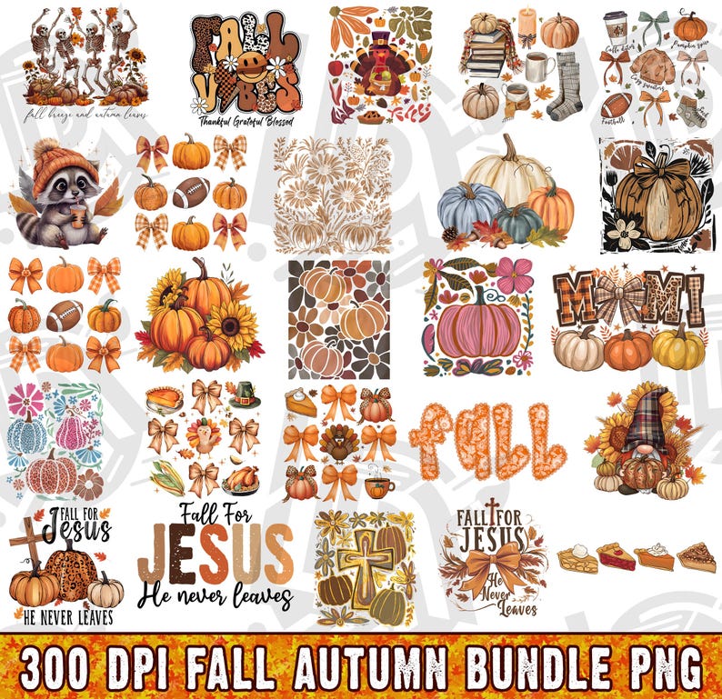 130+ Fall Bundle Png, Fall Bundle Png, Autumn Bundle Png, Thanksgiving ...
