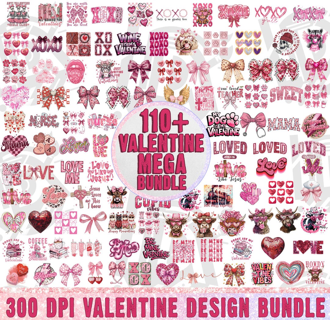 110+ Valentines Bundle Png, Valentine's Bundle Png, Coquette Png, Retro Valentine Png, Valentine ...