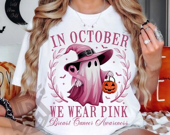 Breast Cancer Bundle Png Breast Cancer Halloween Png in October We Wear ...