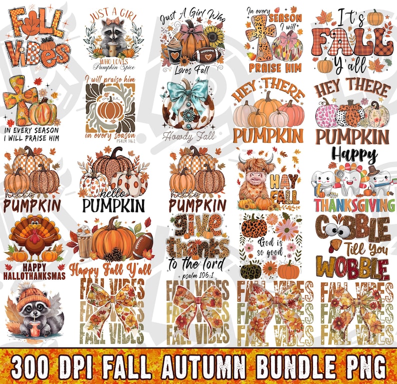 130+ Fall Bundle Png, Fall Bundle Png, Autumn Bundle Png, Thanksgiving ...