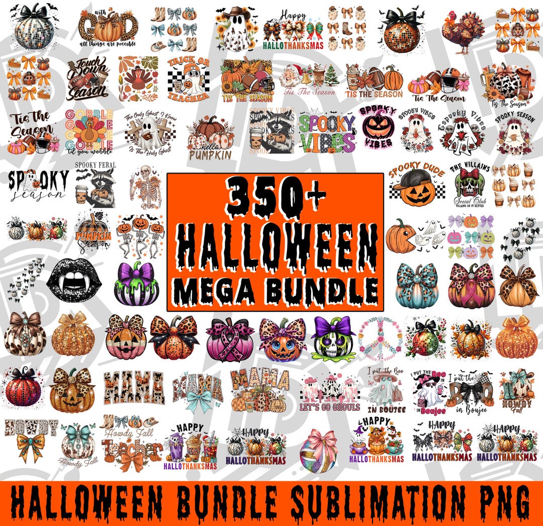 350+ Halloween Mega Bundle PNG, Halloween Png Bundle, Ghost PNG Bundle ...