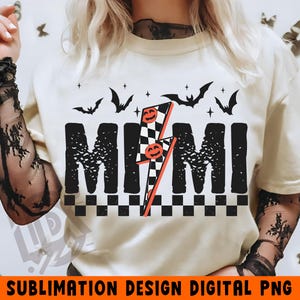 Checkered Spooky Mimi PNG, Spooky Mimi Png, Retro Halloween Png ...
