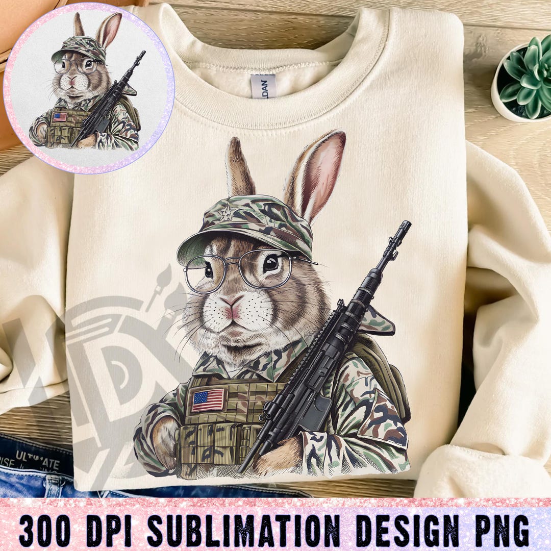 Camo Camouflage Bunny Png, Camo Easter Png, Easter Png, Hunting Easter ...