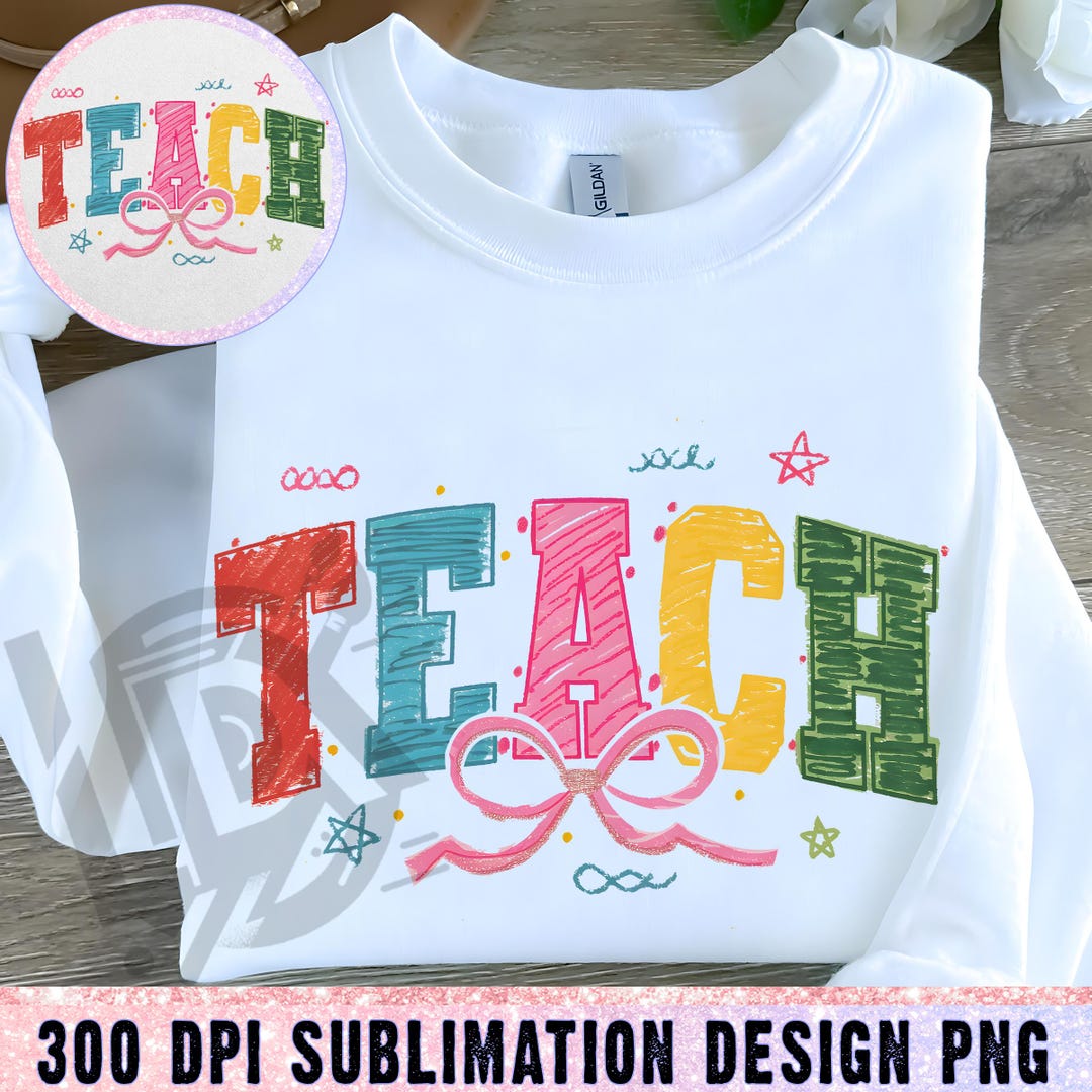 Coquette Teach Png, Teacher Coquette Png, Bows Teach PNG, Teacher Gift ...