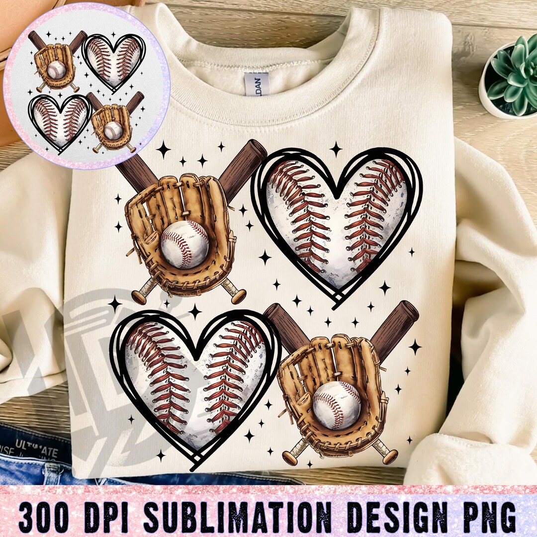 Baseball Heart Png, Baseball Ball Png, Tis the Season Png, Sports Lover ...