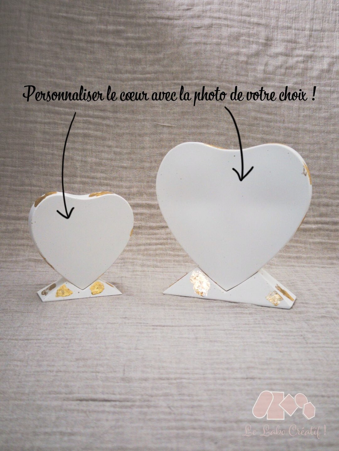 To Personalize: Heart Large Format Photo Frame in Jesmonite Resin - Etsy