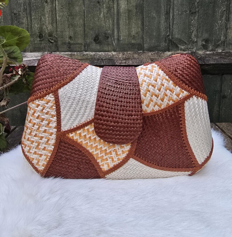 Handwoven Buri Palm Clutch Bag: Filipino Artisan Design - Etsy