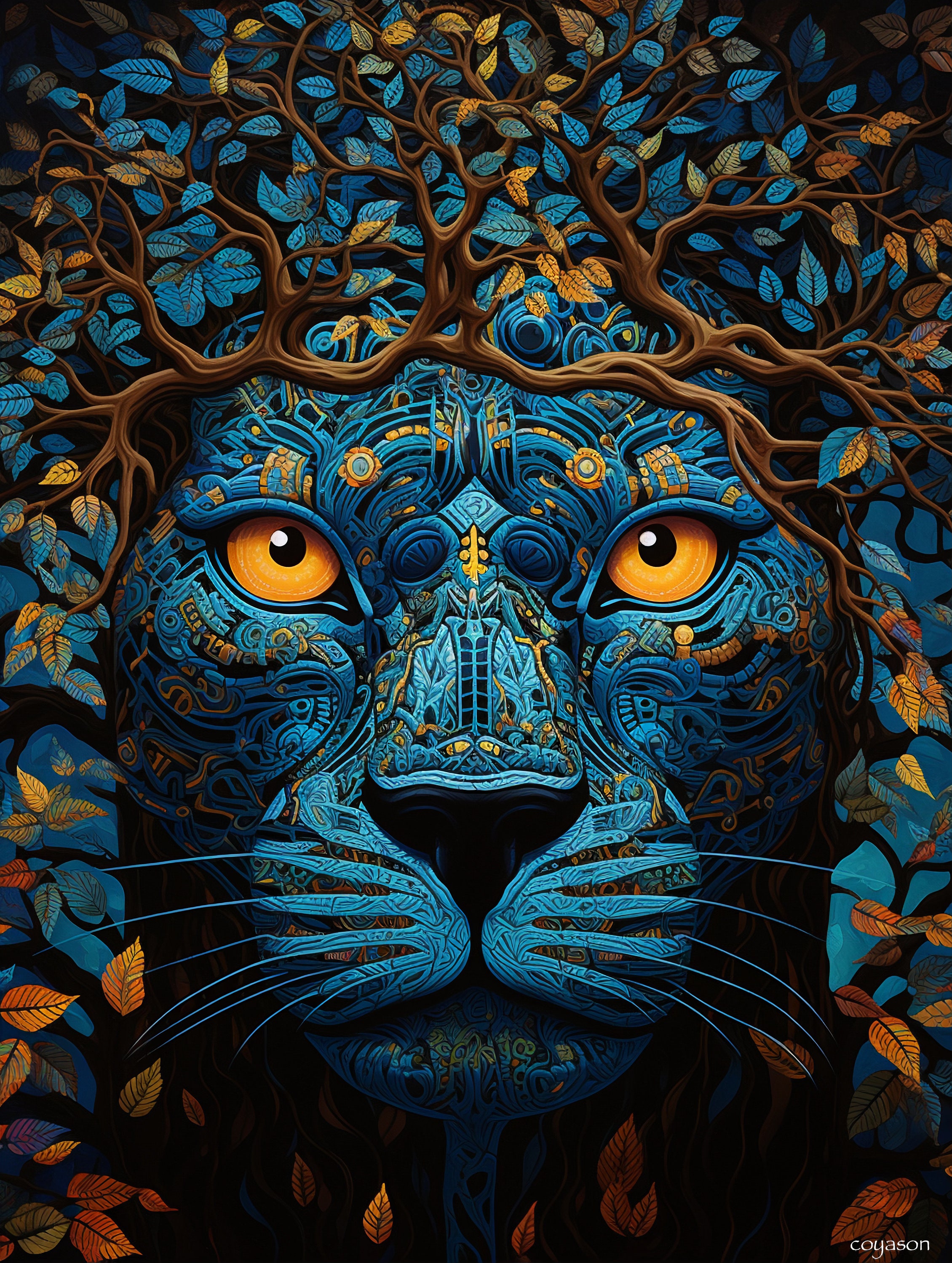 Noya Rao Jaguar Metal Art Print - Etsy