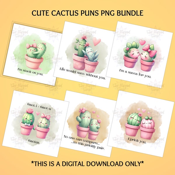 Cactus Pun Card - Etsy